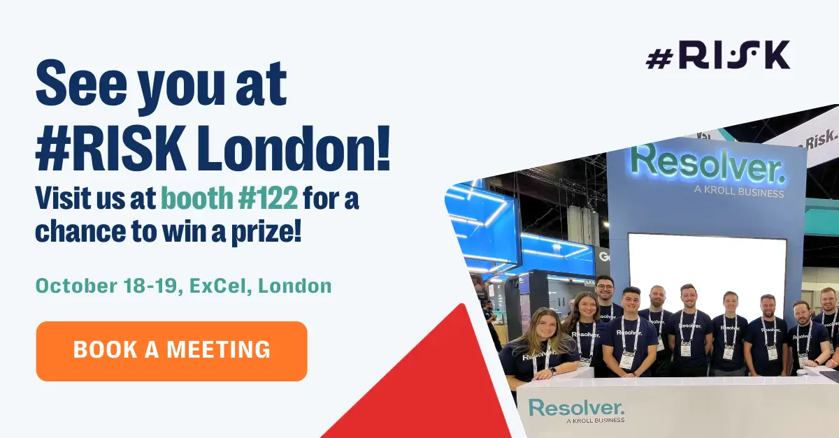 Meet Resolver At #RISK London 2023 | Resolver Events