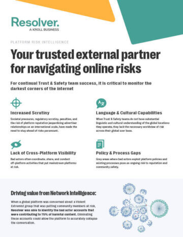 Platform Risk Intelligence Overview | Resolver Resources