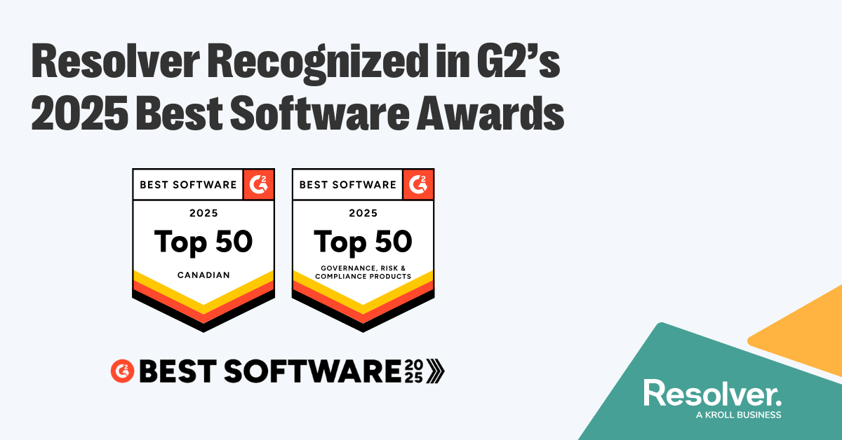 Resolver Recognized: G2 Best Software Awards 2025 Resolver