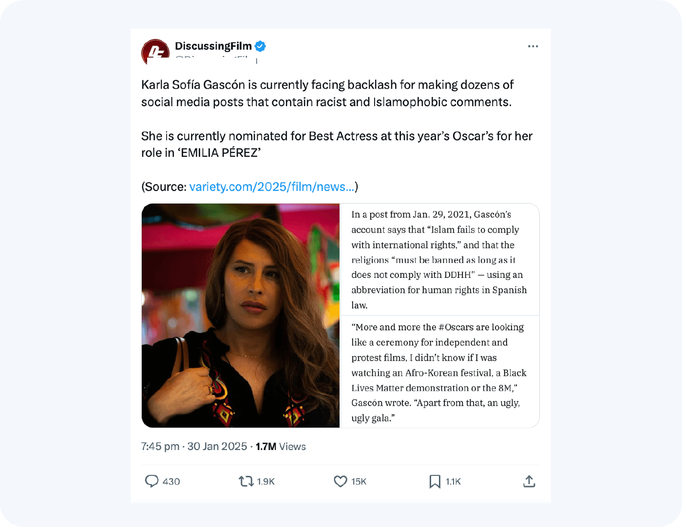 Social Media Backlash: The Karla Sofia Gascón Controversy